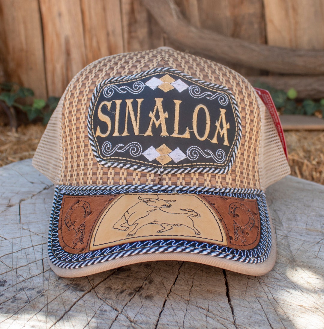 SINALOA Mexico Embroidered BULL Toro Western Rodeo HAT Adjustable ...
