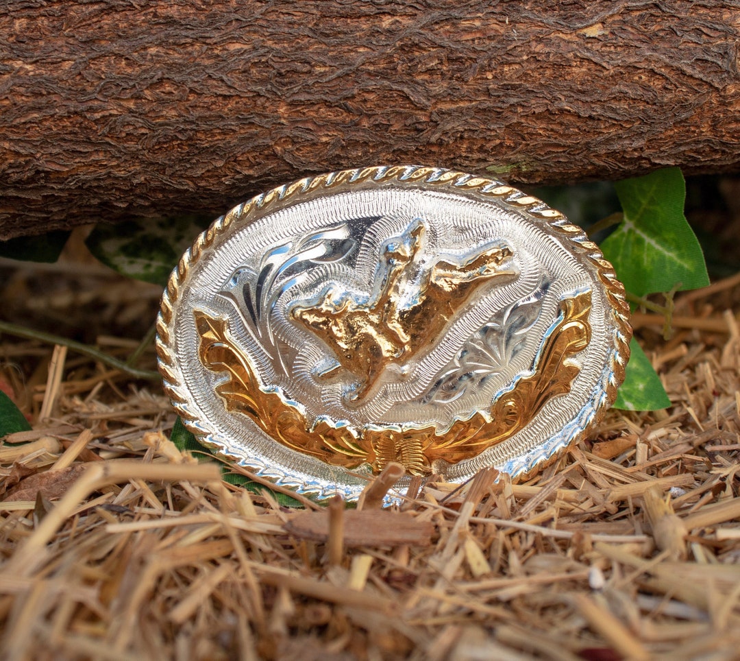 CHILDRENS TODDLER YOUTH Western Cowboy Wrangler Rodeo Mini Belt Buckle ...