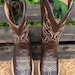 MENS Deer Skin LEATHER COWBOY Western Rodeo Square Toe Boots - Etsy