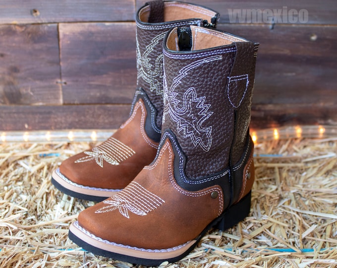 Markell Tarso Medius Straight Boot Shoe Brown Leather Wing Tip ...