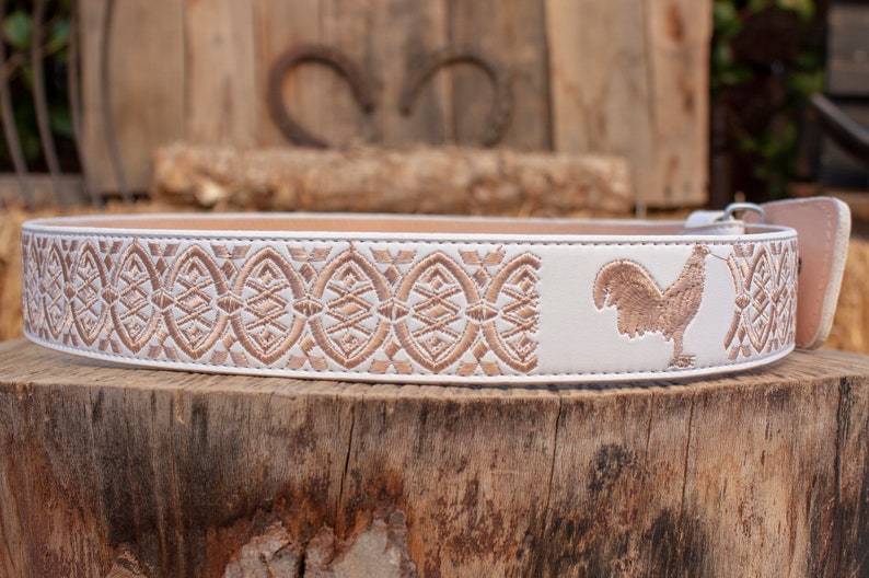 MENS WESTERN LEATHER Rooster Gallo Charro Embroidered Leather - Etsy