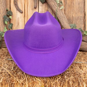 WOMENS Purple FELT Western Rodeo Cowboy Hat SOMBRERO Texana - Etsy