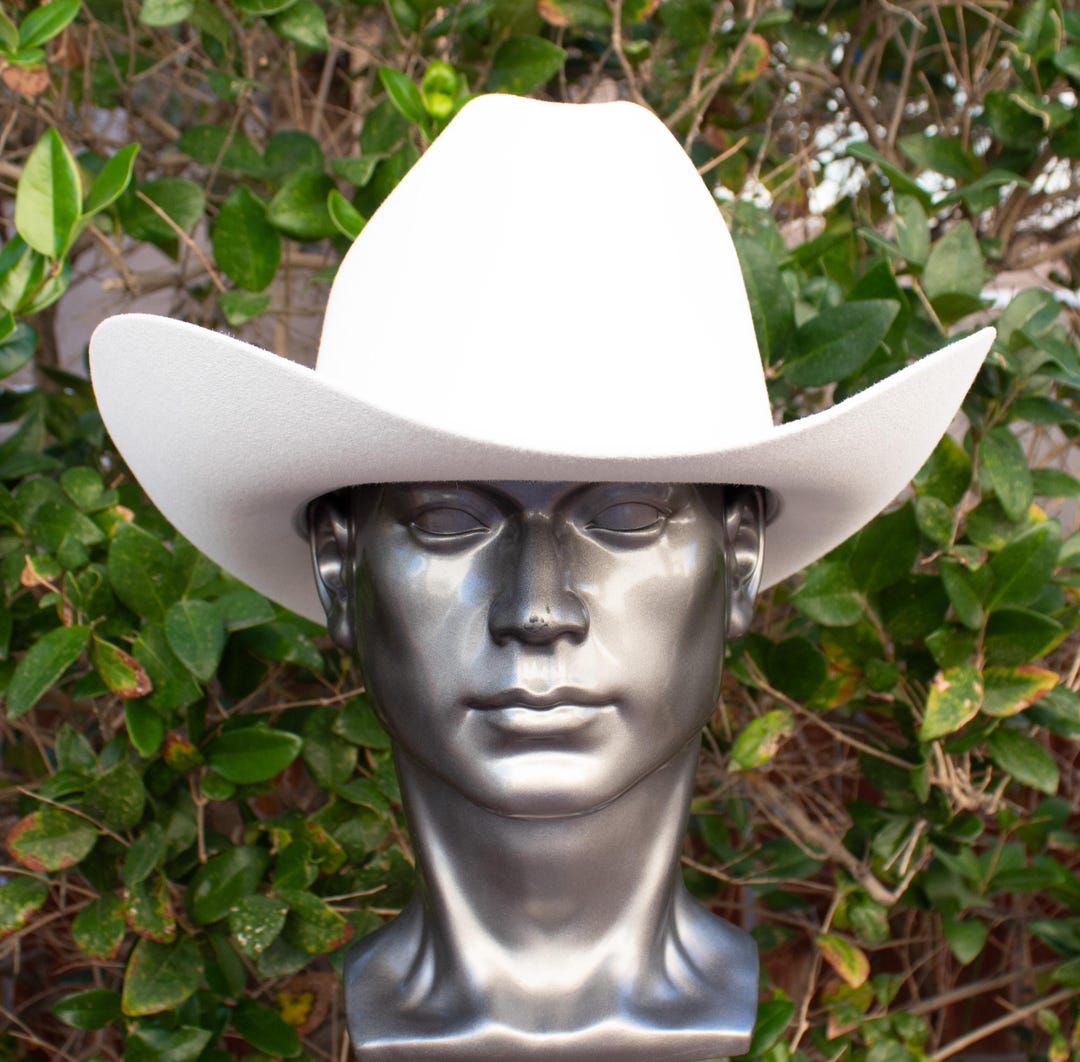 WHITE Felt 100X Western La Sierra COWBOY TEXANA Blanco Hat Tejana - Etsy
