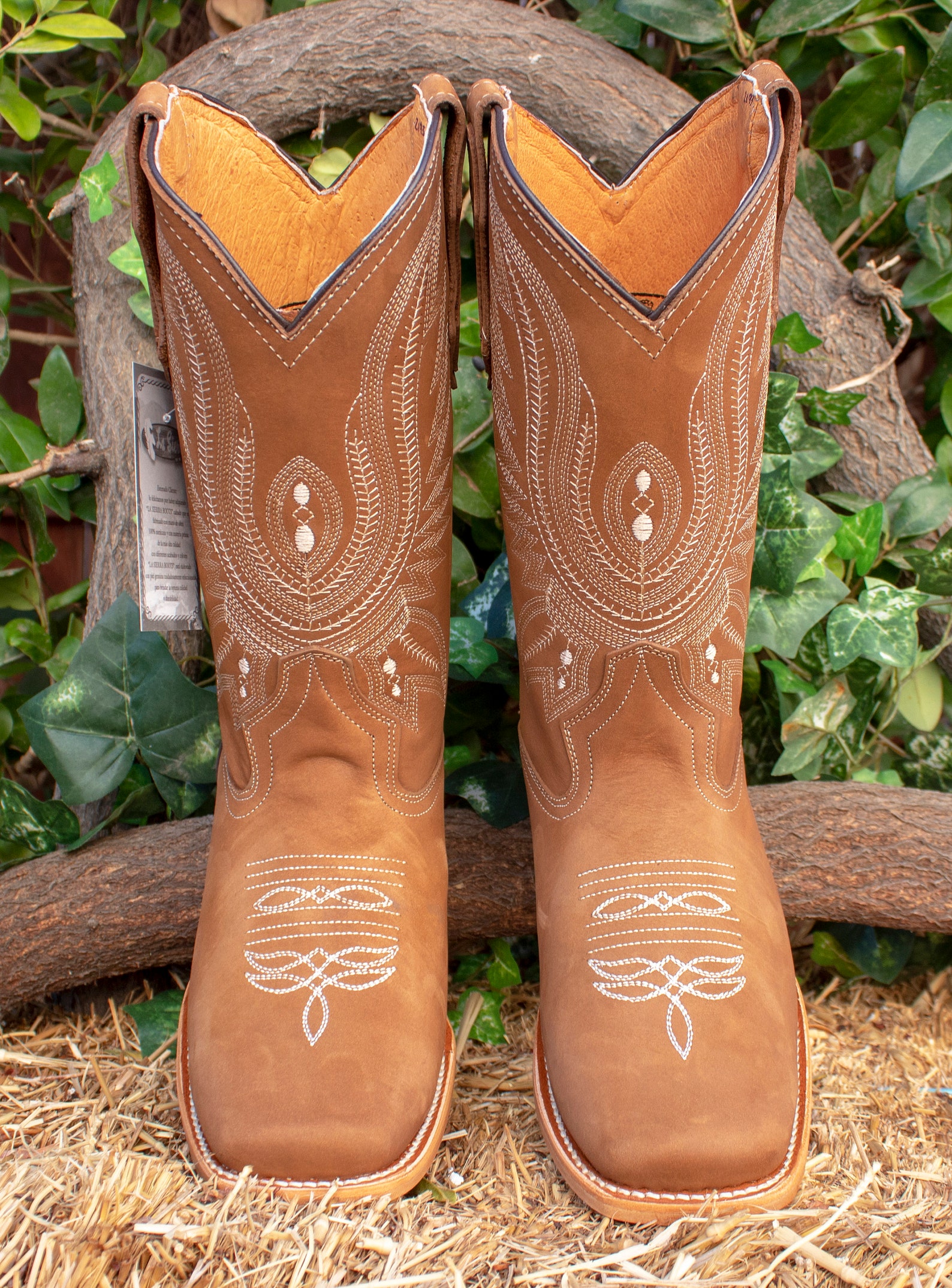 WOMENS COWGIRL Cowboy Square Toe Leather Western Embroidered | Etsy