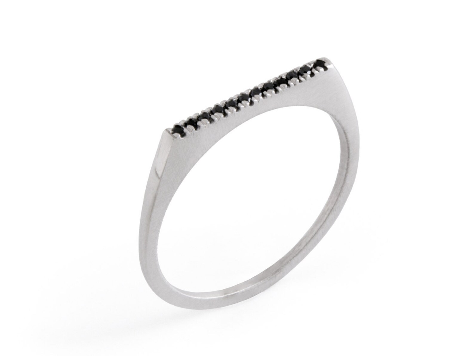 Silver Bar Ring Thin Silver Ring Silver Stacking Ring - Etsy