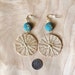 Woven Round Wicker / Straw Disc Earrings Straw Disc Round Drop - Etsy