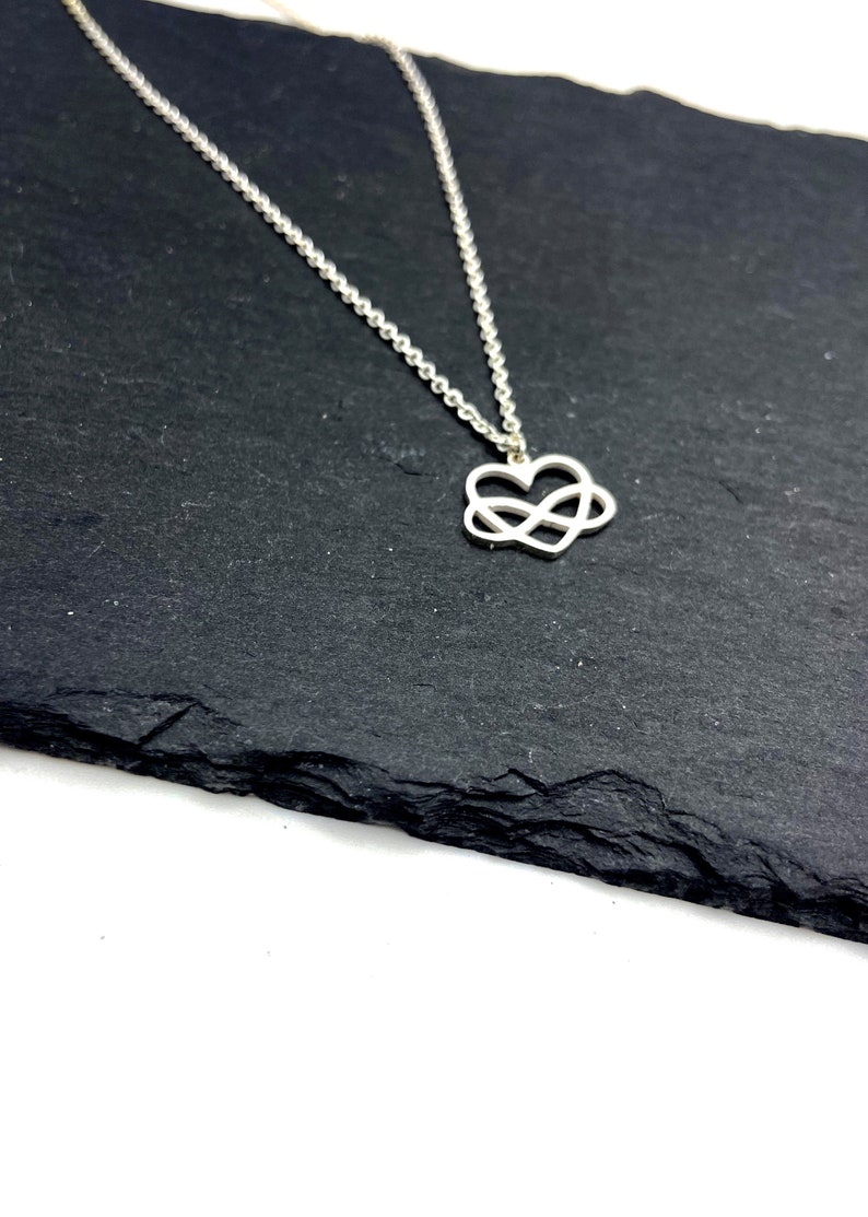 Infinity Heart Necklace - Etsy