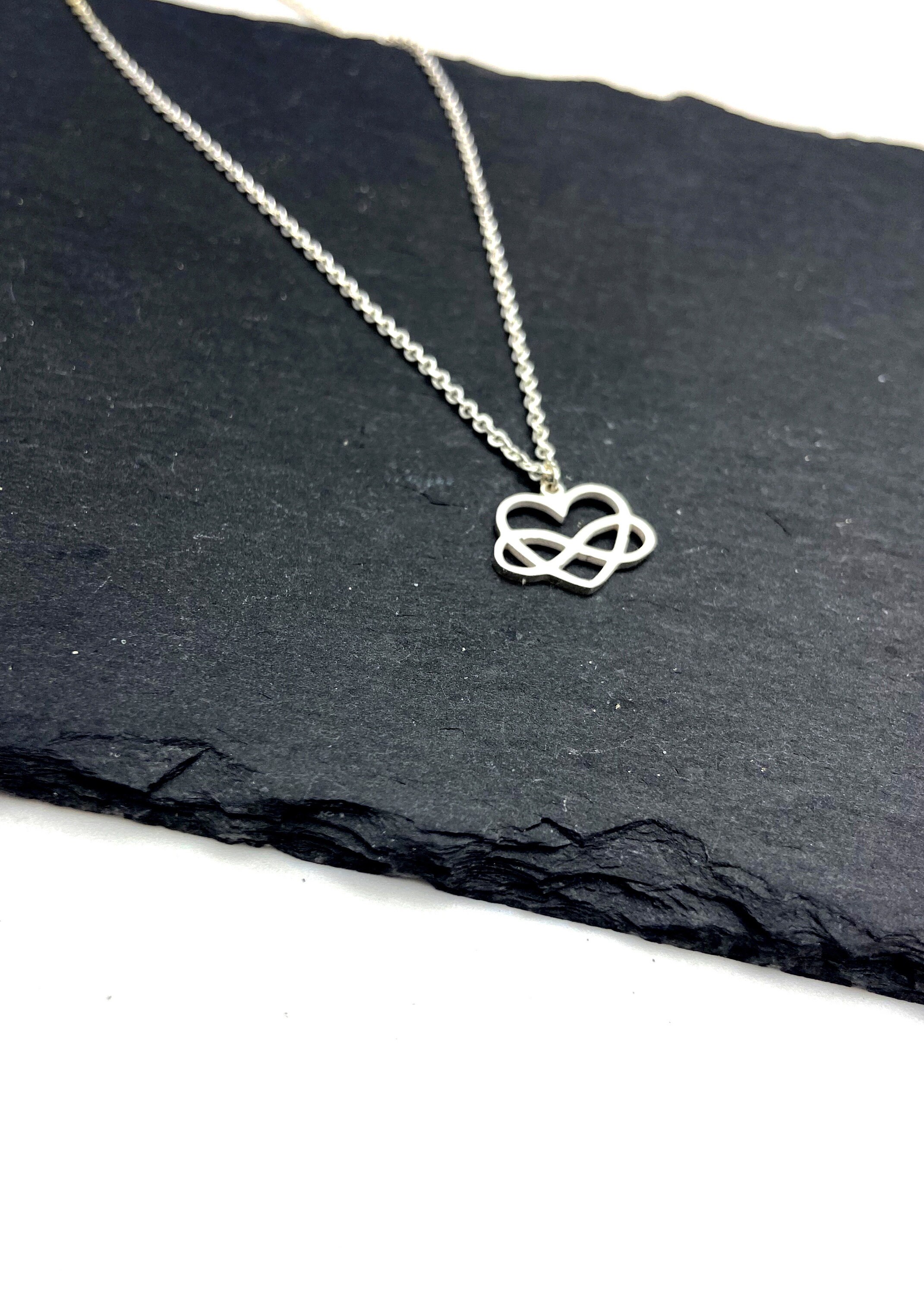 Infinity Heart Necklace - Etsy