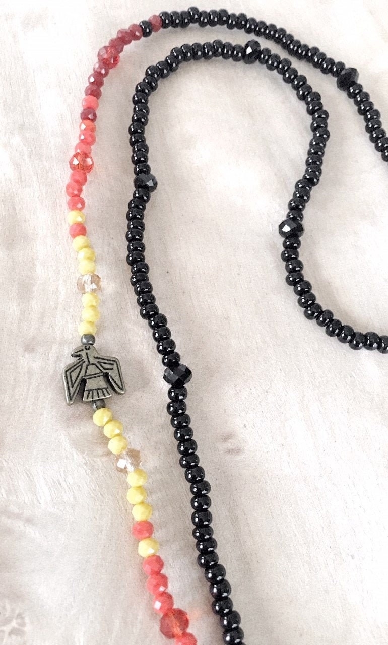 Rising Phoenix Bird Beaded Eyeglass Chain Eyeglass Holder - Etsy