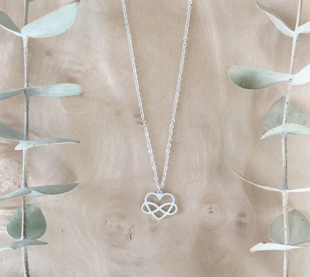 Infinity Heart Necklace - Etsy