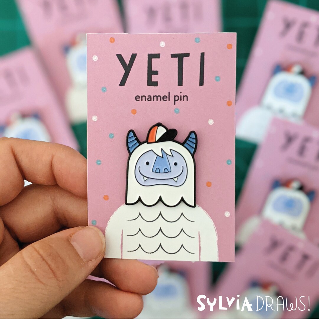 Yeti Enamel Pin - Etsy