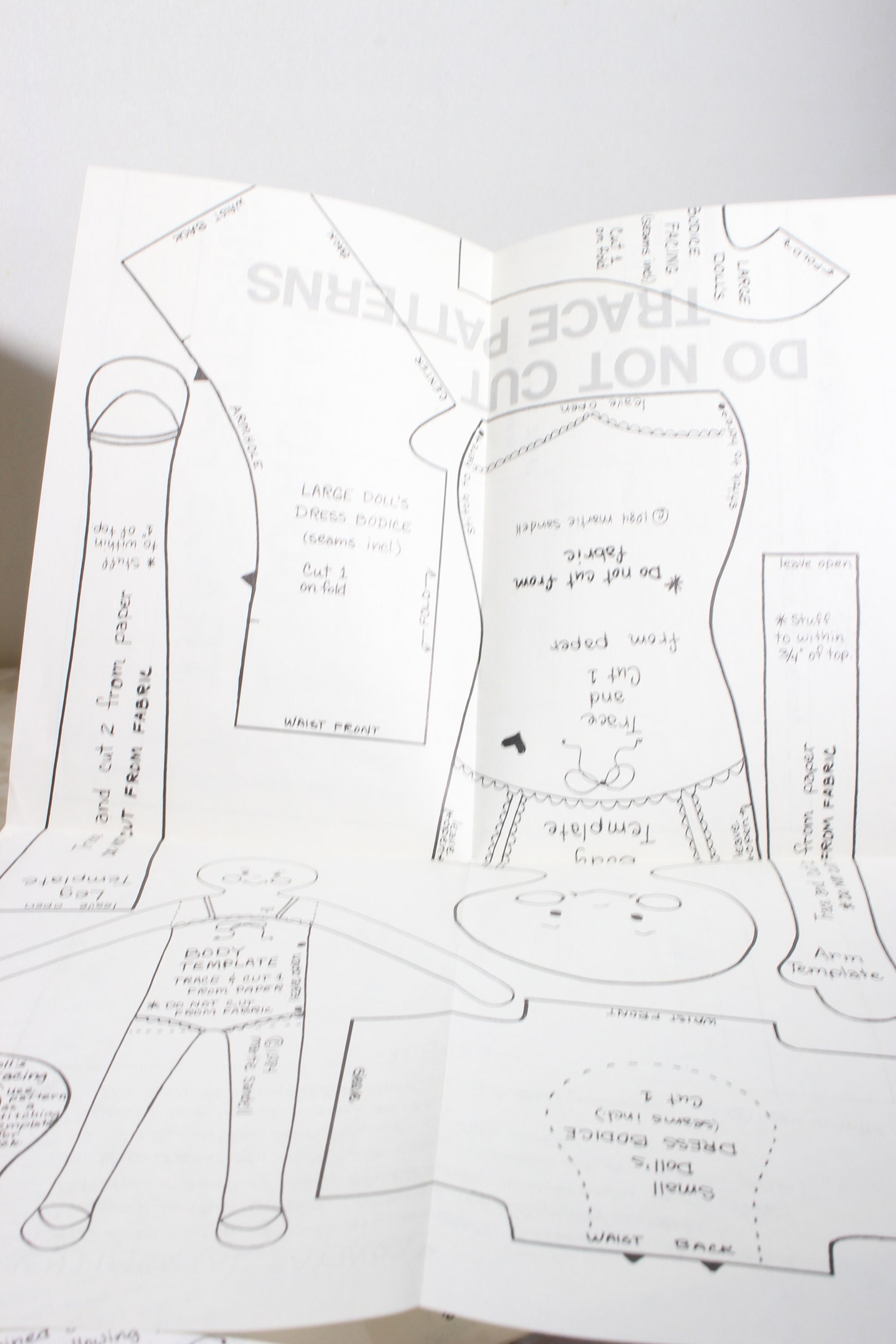 Cloth Dolls Sewing Pattern, Friendship Dolls DIY, Country Doll, Raggedy ...