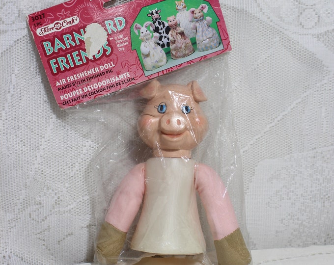 Barnyard Friends Pig Top Utility Craft Supply - Etsy