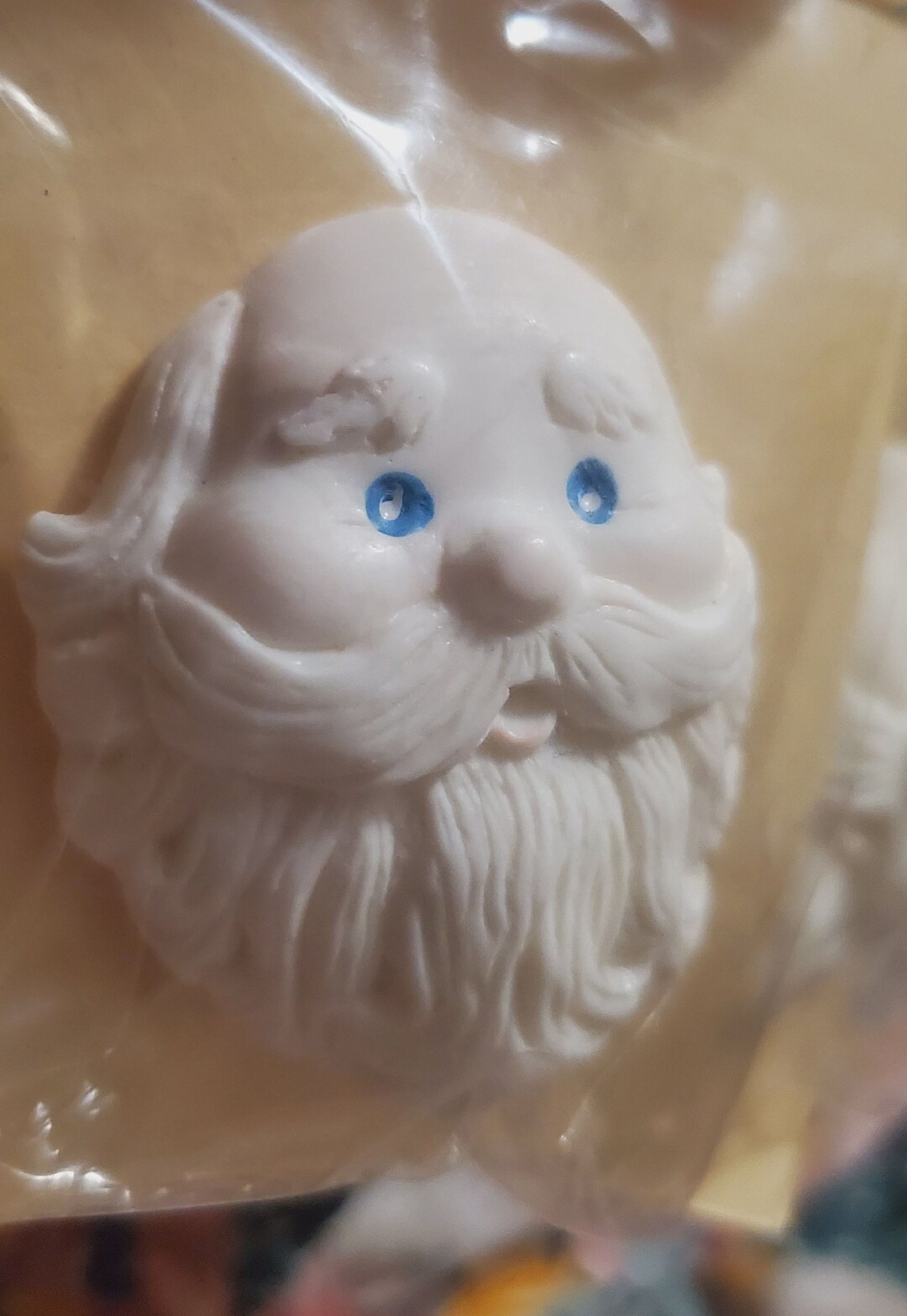 Vintage Plastic Santa Face Cobochon, 2 Pcs - Etsy