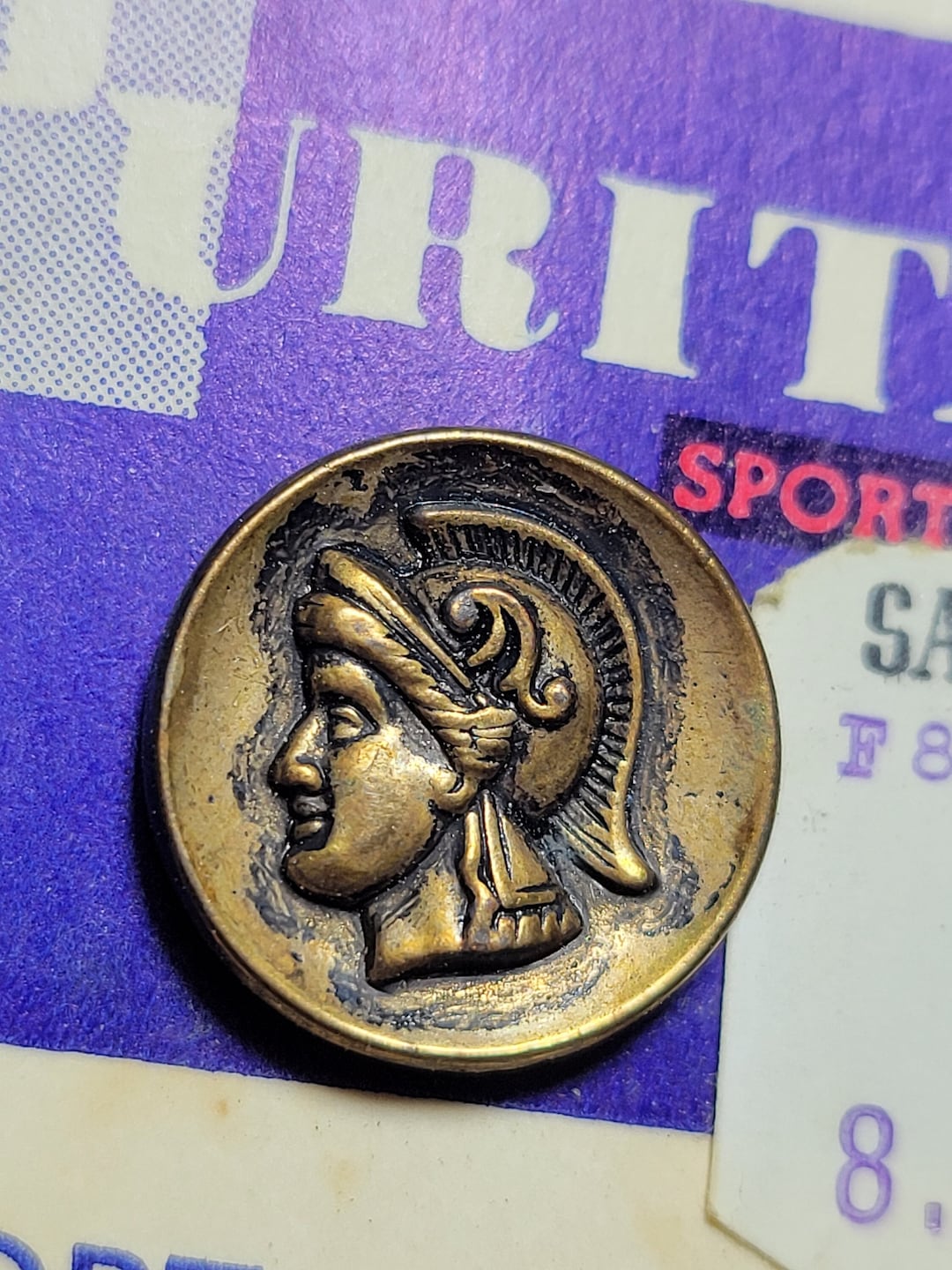 Vintage 1 Tiny Replacement Button, Puritan Sportswear Button - Etsy