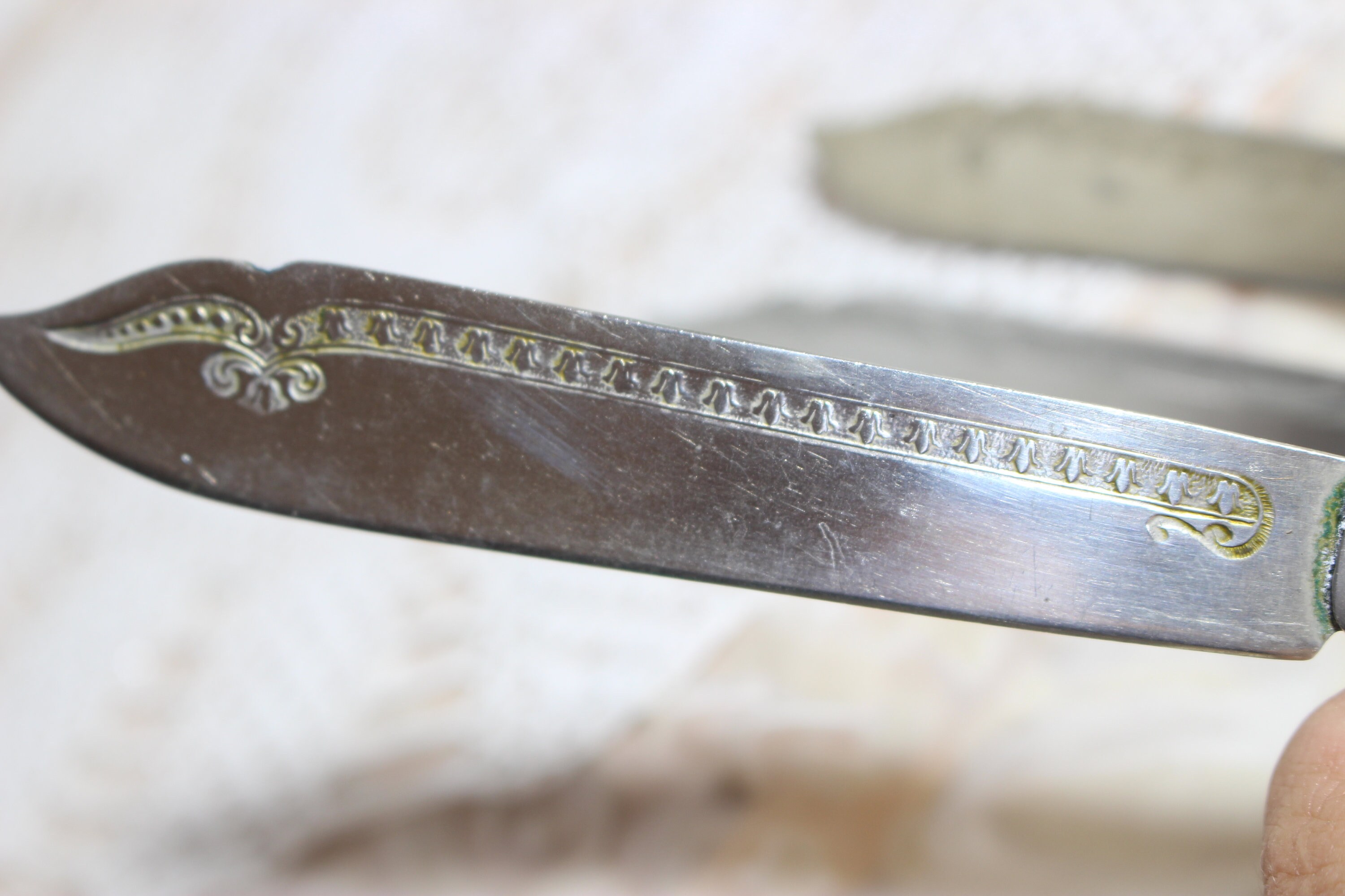 Antique Knife Spreaders AS IS, Craft Supply, for Parts, Ivorite Handles ...