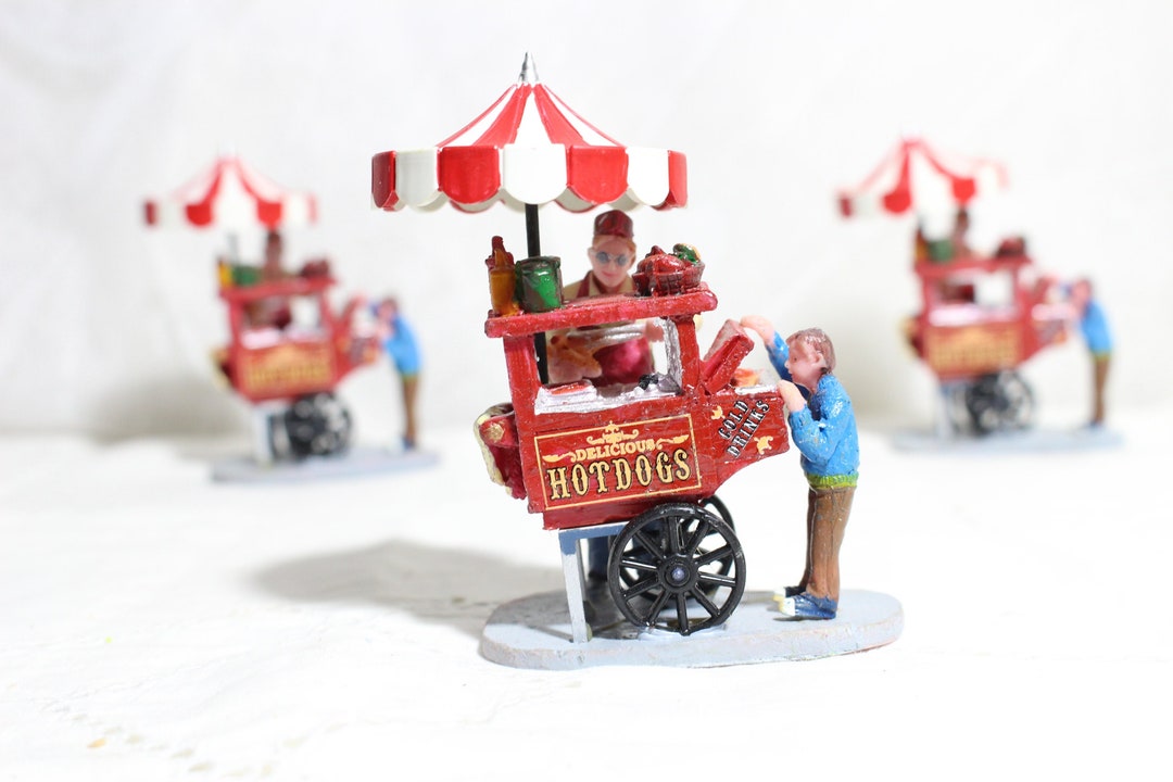 Lemax HOT DOG CART 12932 Christmas Village Accessories Figurine - Etsy