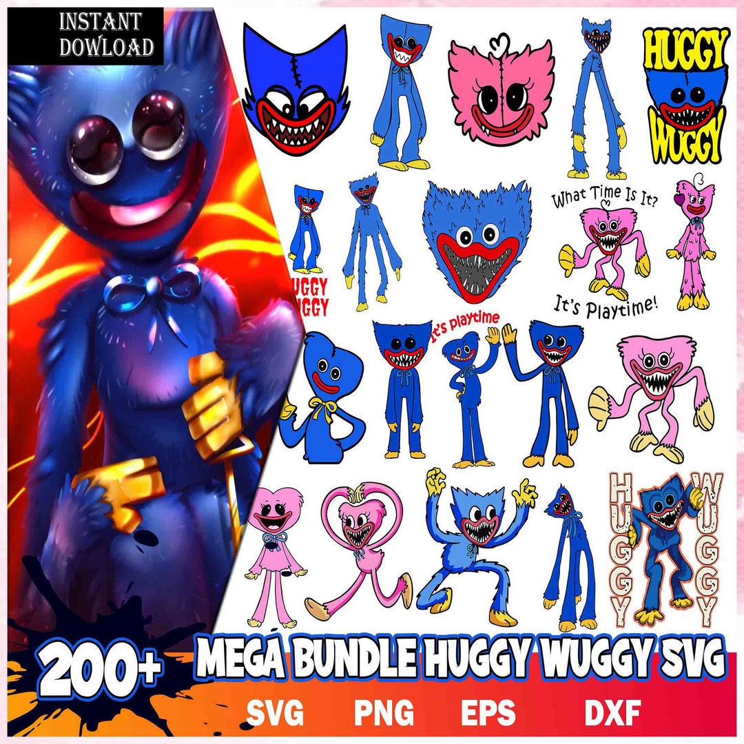 Huggy Wuggy Svg, Kissy Missy Svg, Poppy Playtime Svg, Characters SVG ...