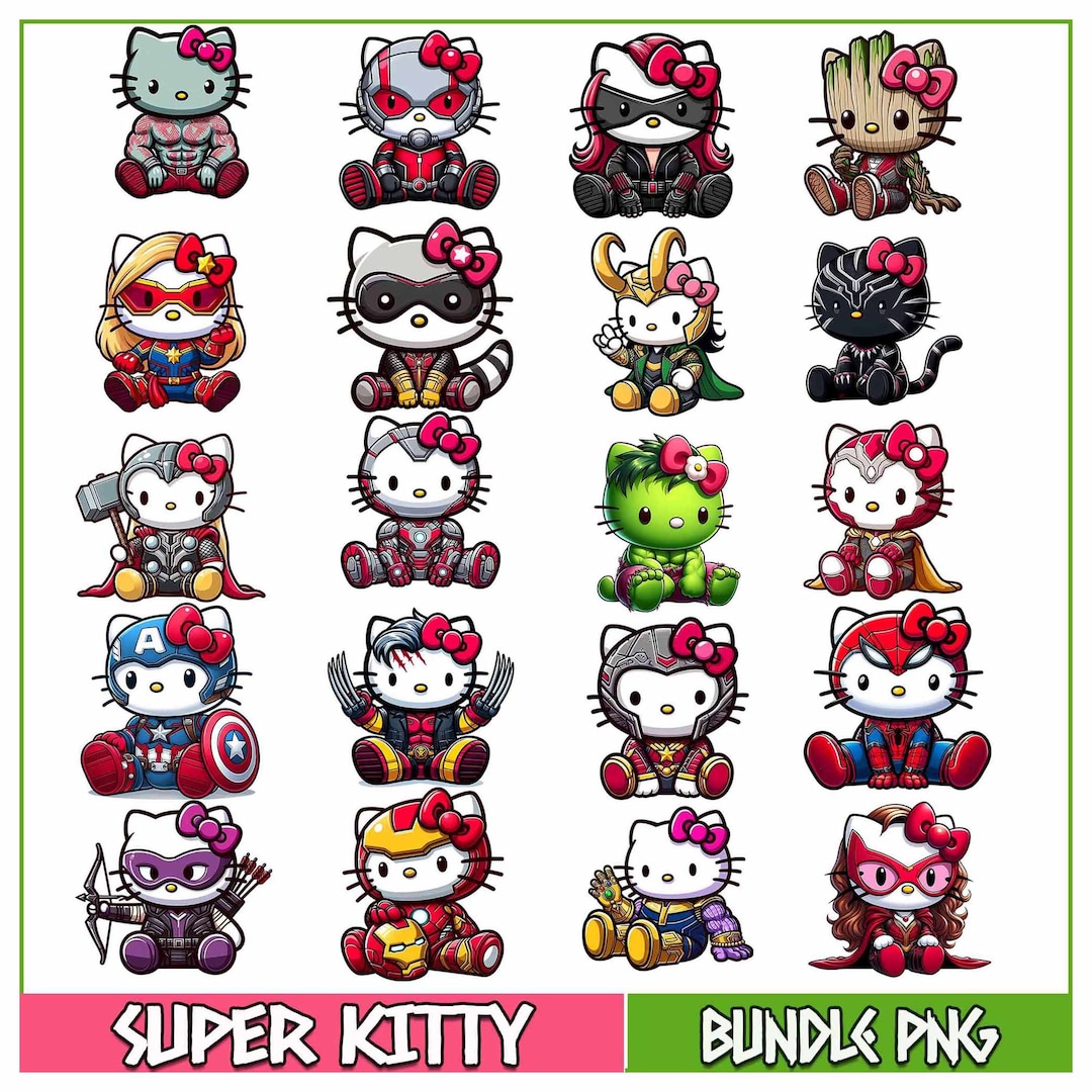 Superhero Kitties Png, Svg, Super Kitties Svg, Superkitty Birthday ...
