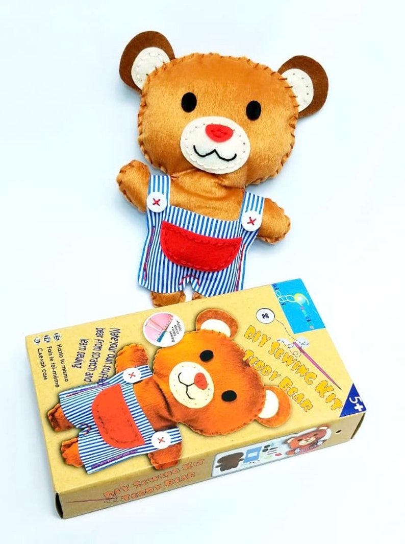 Teddy Bear Sewing Kit for Kids Girls and Boys Sewing Kits Projects ...