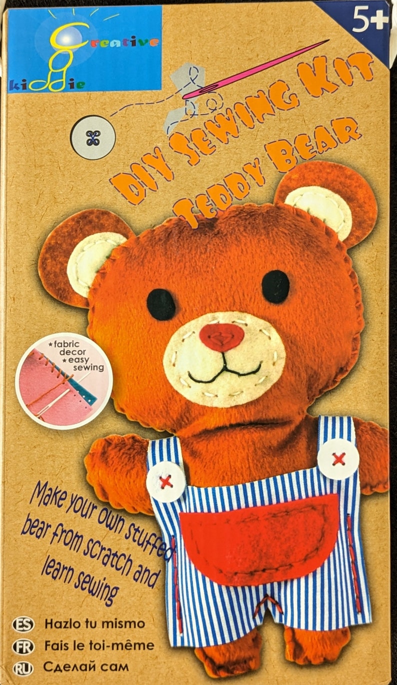 Teddy Bear Sewing Kit for Kids Girls and Boys Sewing Kits Projects ...