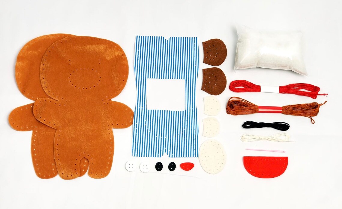 Teddy Bear Sewing Kit for Kids Girls and Boys Sewing Kits - Etsy