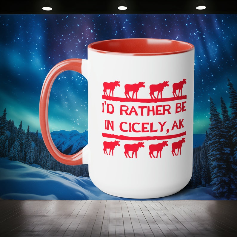 Northern Exposure, 'i'd Rather Be in Cicely, AK' 15 Oz Coffee Mug ...