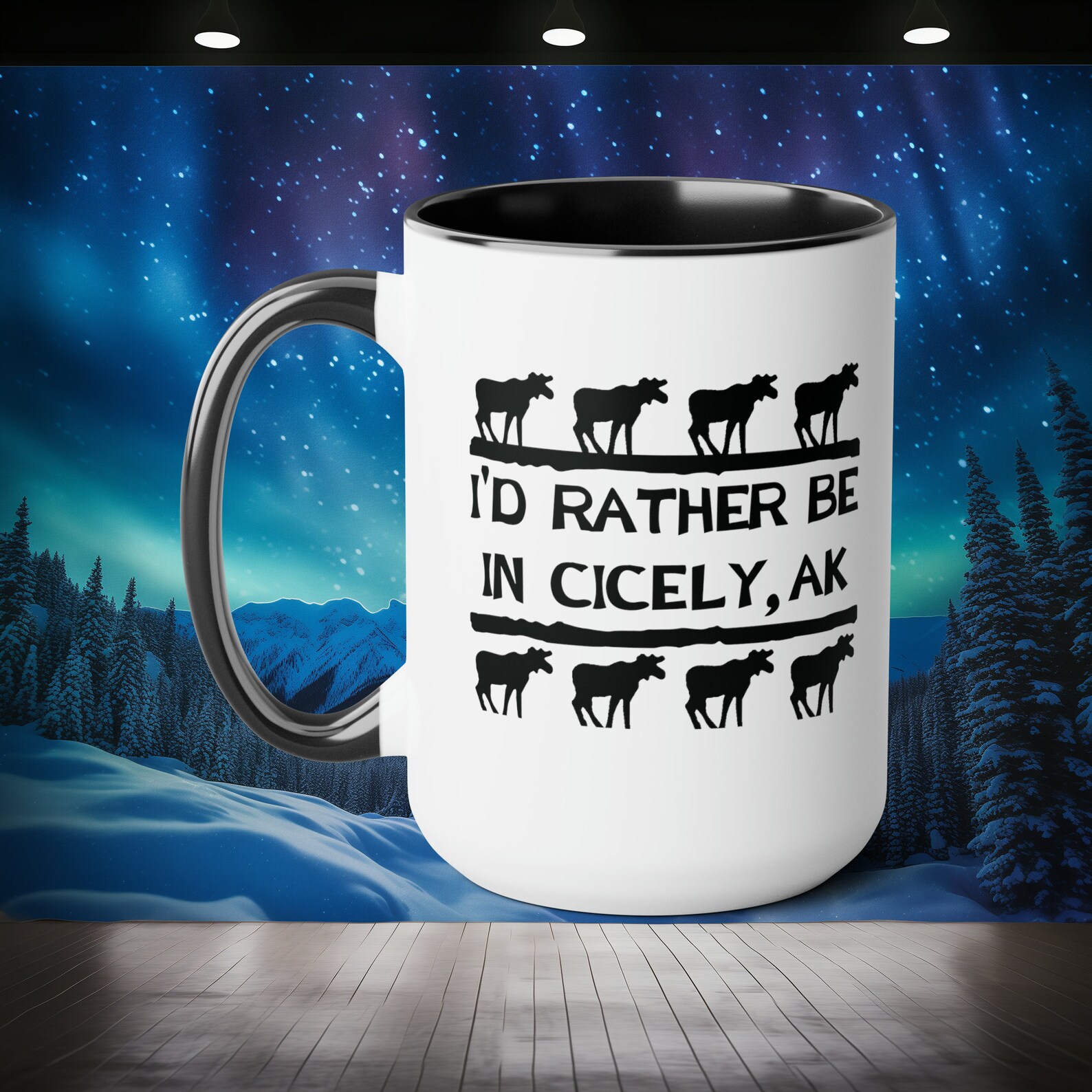 Northern Exposure, 'i'd Rather Be in Cicely, AK' 15 Oz Coffee Mug ...