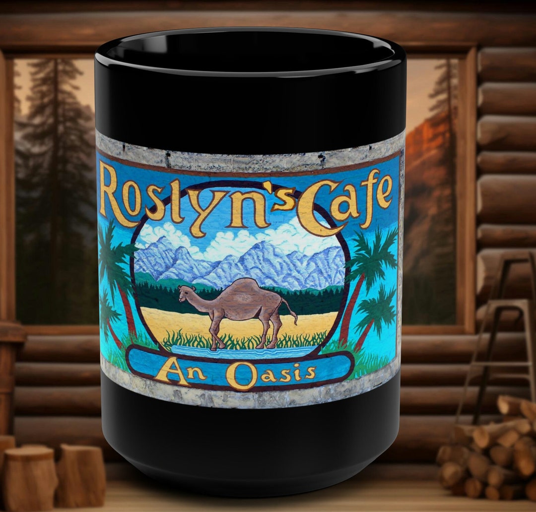 As Seen on Northern Exposure, Roslyn's Cafe Mural Mug 15oz, Cicely ...