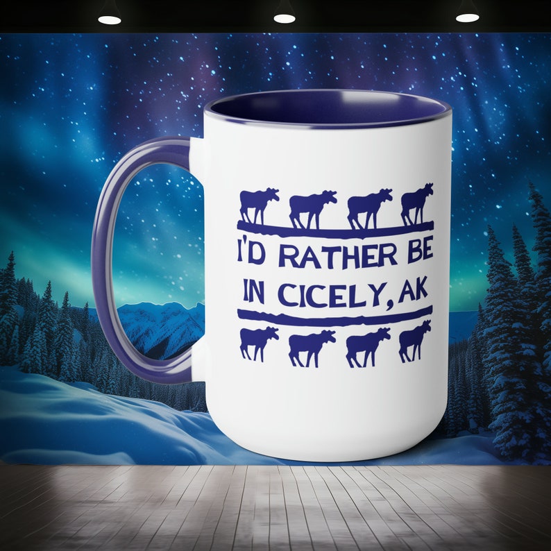 Northern Exposure, 'i'd Rather Be in Cicely, AK' 15 Oz Coffee Mug ...