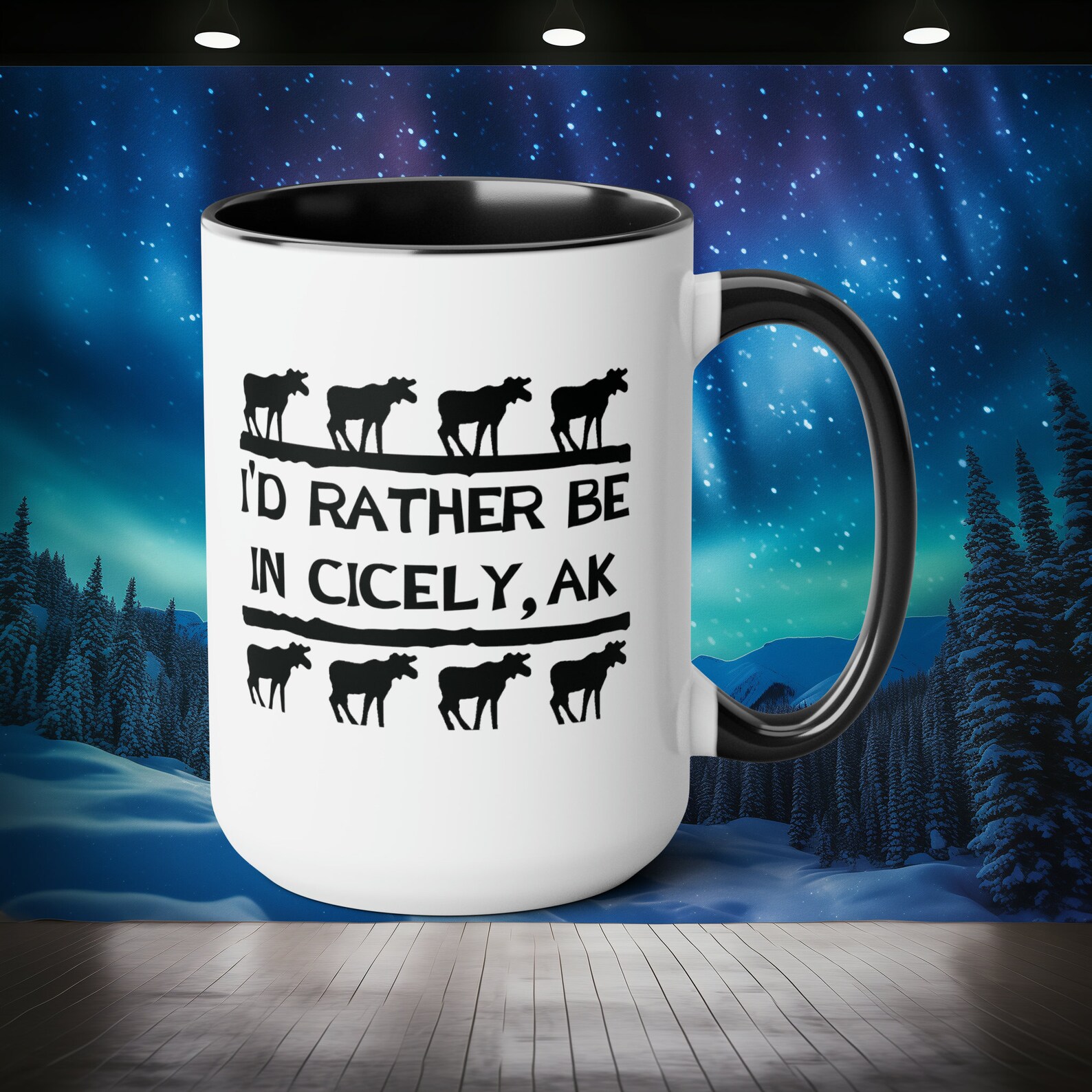 Northern Exposure, 'i'd Rather Be in Cicely, AK' 15 Oz Coffee Mug ...