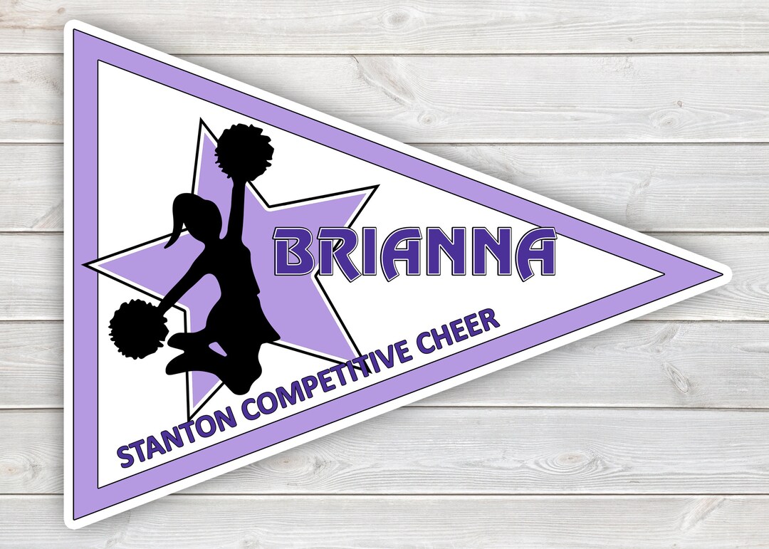 PRINTED Competitive Cheer Pennant Hotel Door Sign for Competitions ...