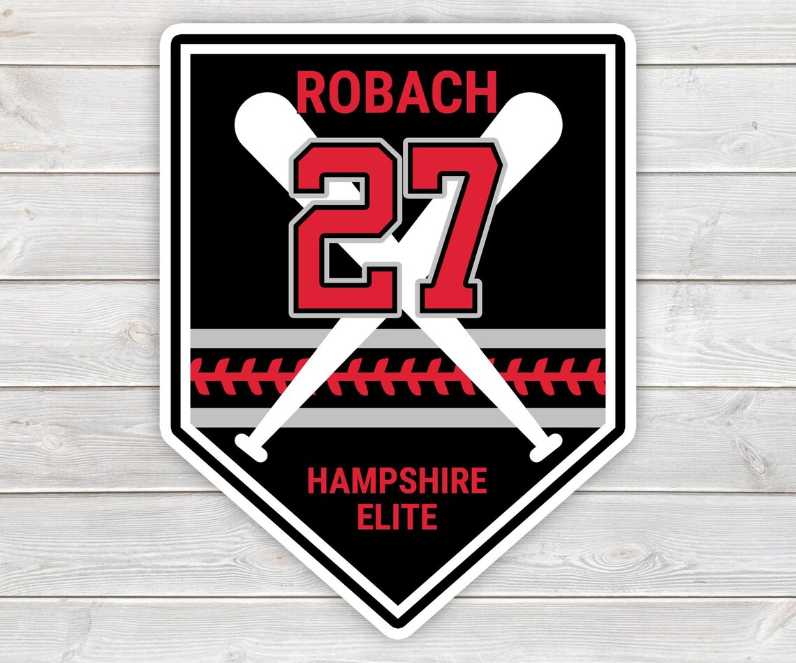 PRINTED Baseball Tournament Door Sign: Laminated Personalized Team ...