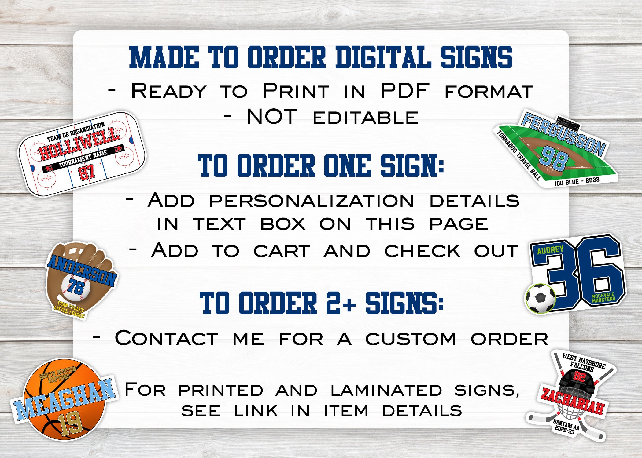 DIGITAL Hockey Skate Hotel Door Sign Print at Home Tournament Door ...