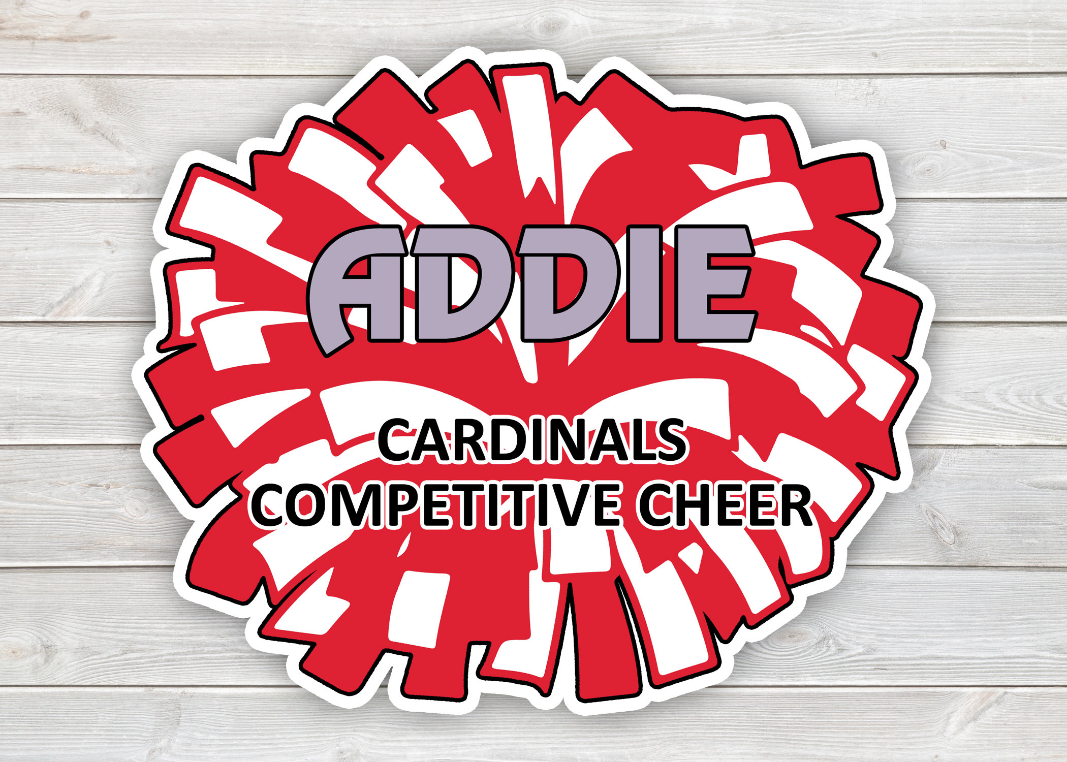 PRINTED Cheer Team Hotel Door Sign for Competitions Pom Laminated ...