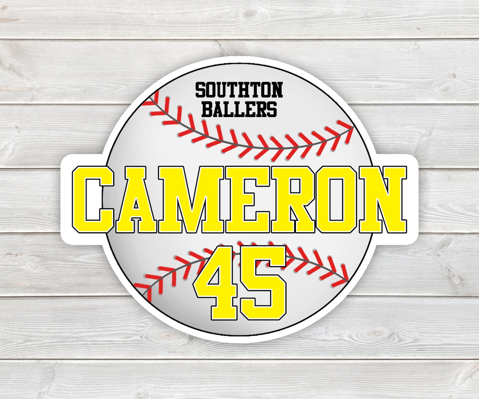 PRINTED Baseball Tournament Hotel Door Sign - Laminated Team Door ...