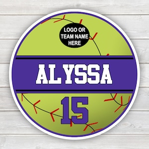 Laminated Softball Door Signs - Etsy