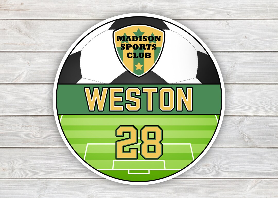 PRINTED Soccer Tournament Door Sign Soccer Field & Ball Laminated Team ...