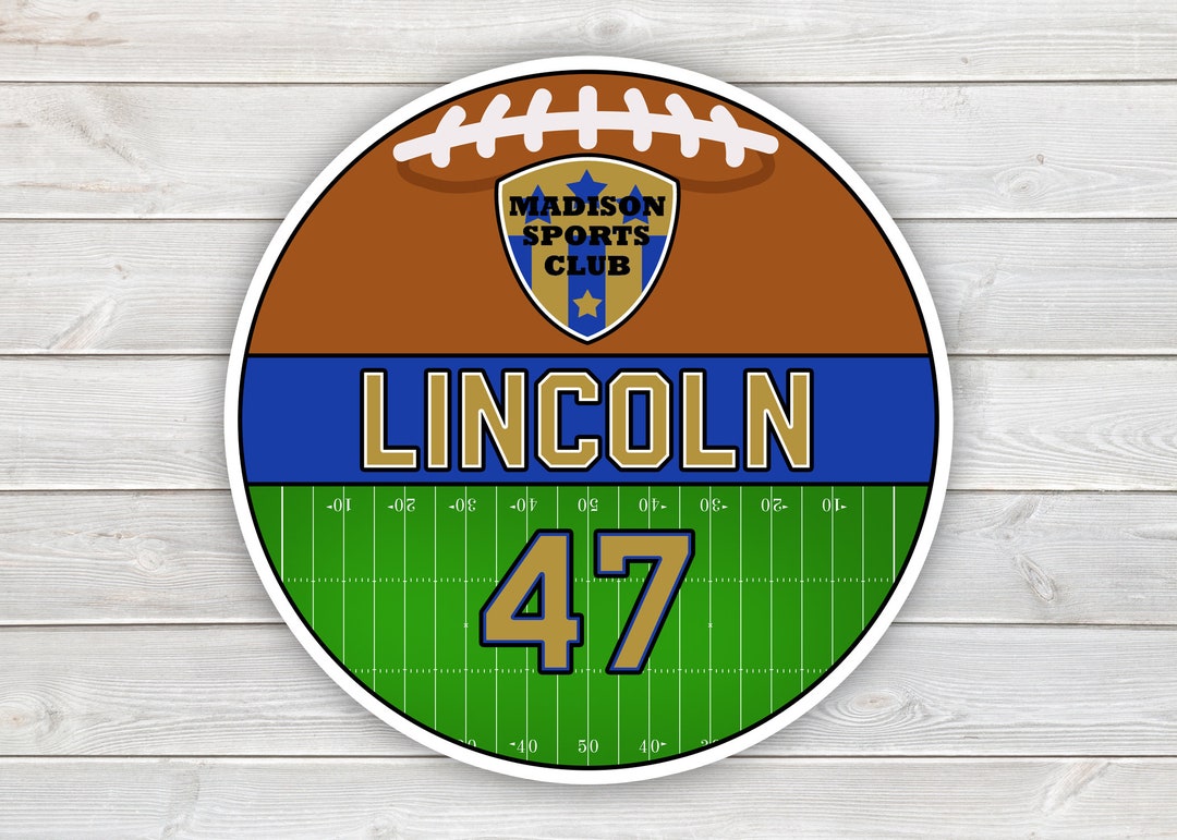 PRINTED Football and Field Locker Sign - Football Team Door Hanger ...