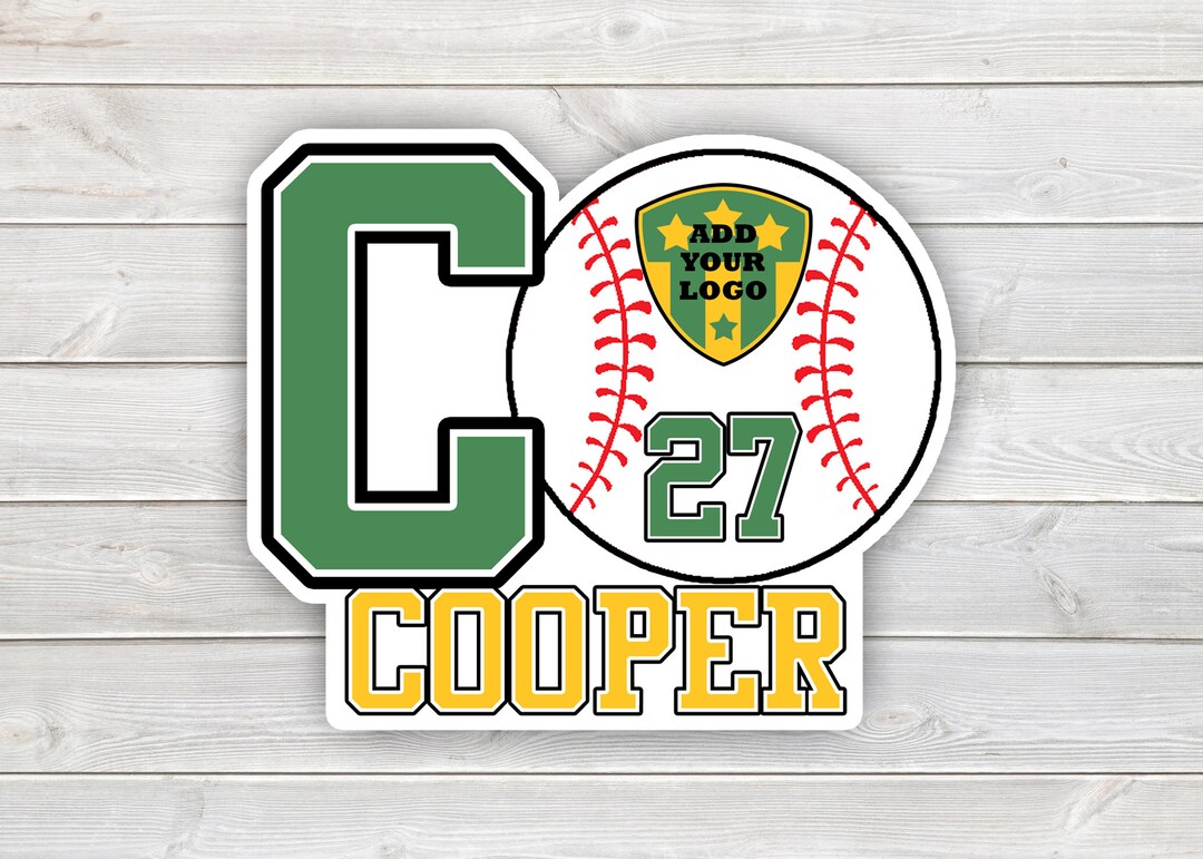 PRINTED Personalized Baseball Team Door Sign: Laminated Hotel Room ...
