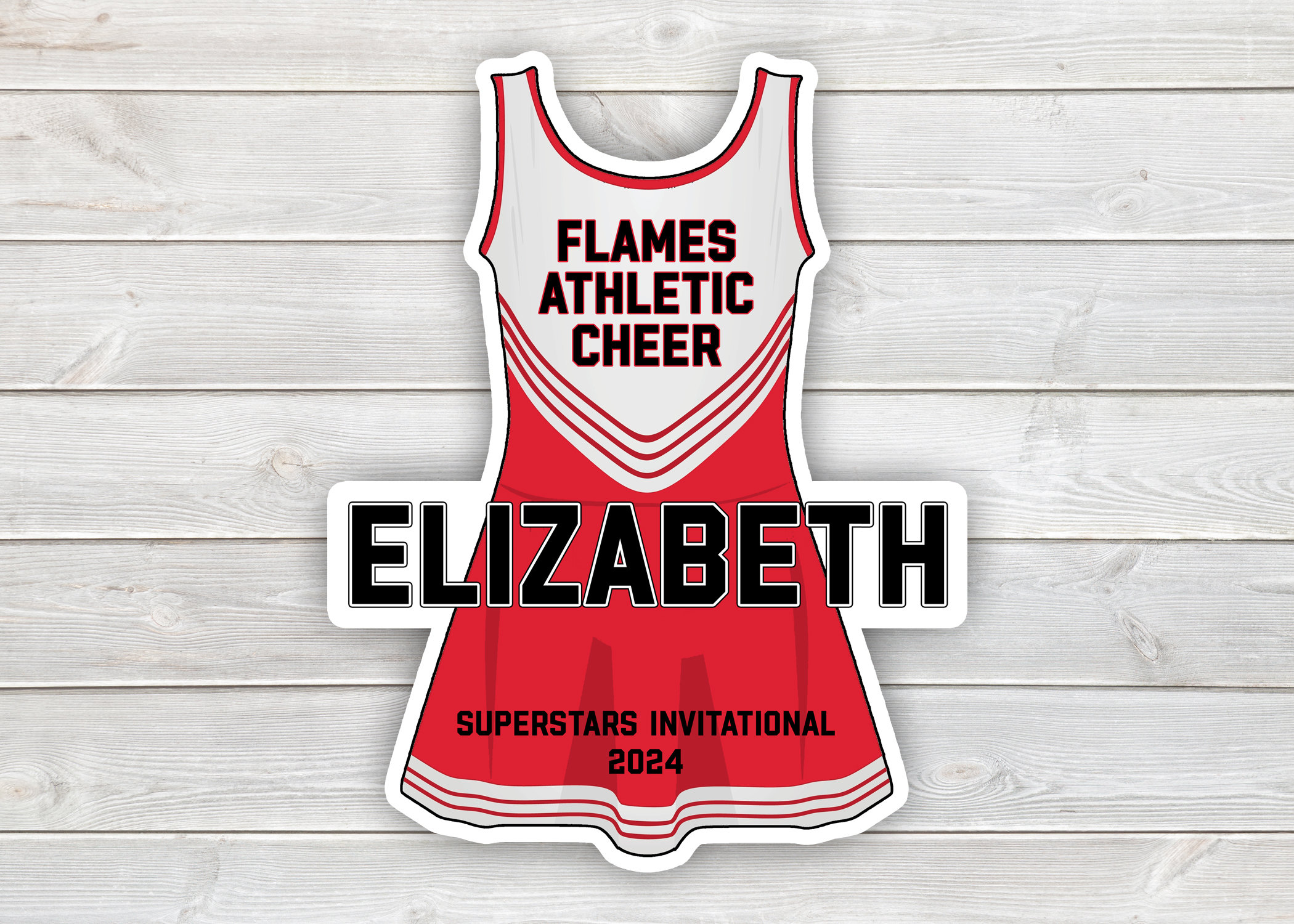 PRINTED Cheer Uniform Hotel Door Sign for Competitions Laminated Cheer ...