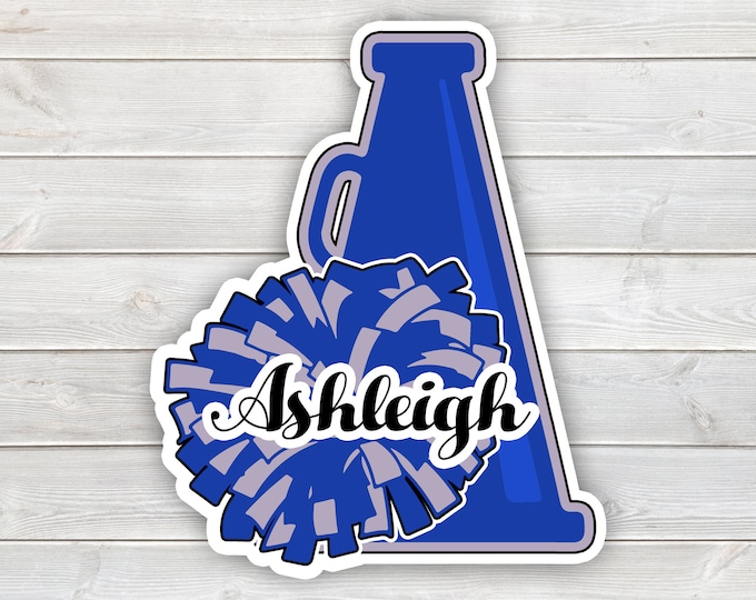 PRINTED Cheer Team Hotel Door Sign for Competitions Megaphone and Poms ...