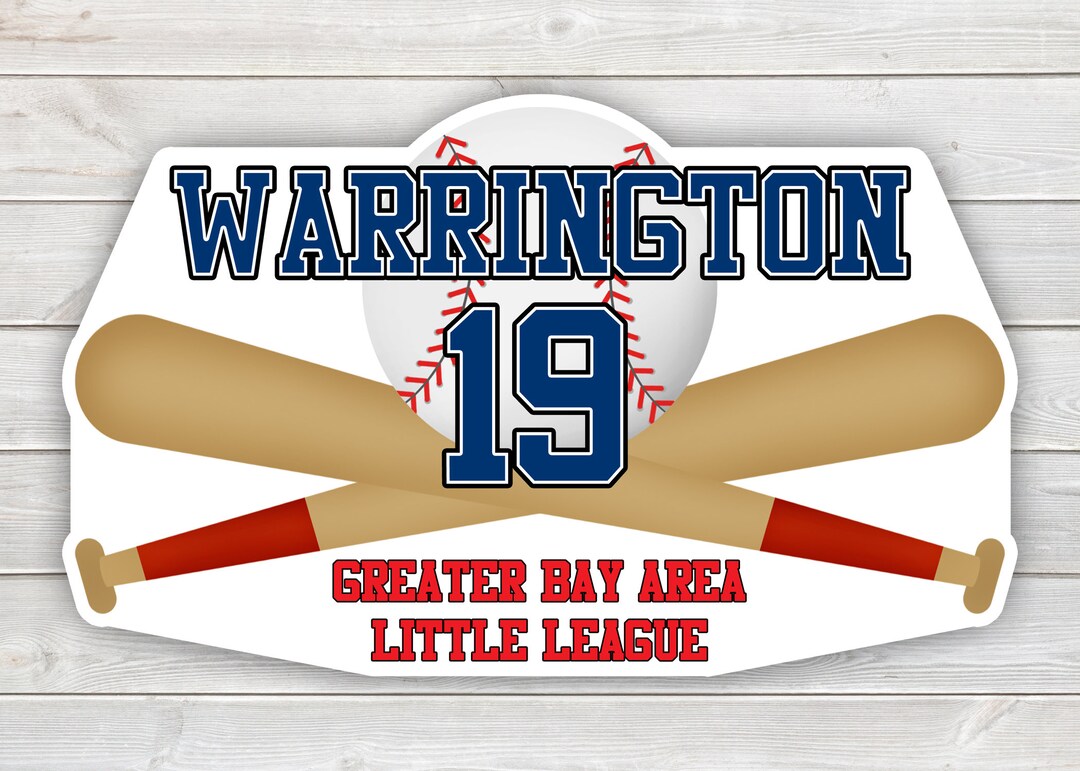 PRINTED Crossed Baseball Bats and Ball Hotel Door Sign - Laminated Team ...