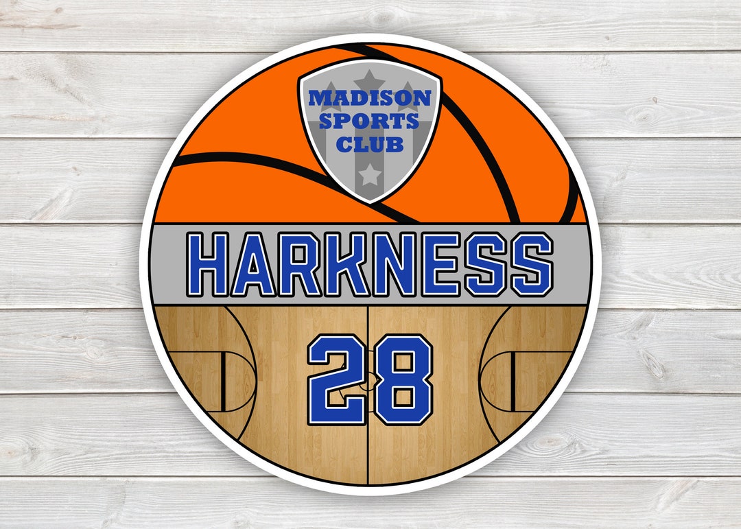 PRINTED Basketball Hotel Door Sign - Laminated Basketball Tournament ...