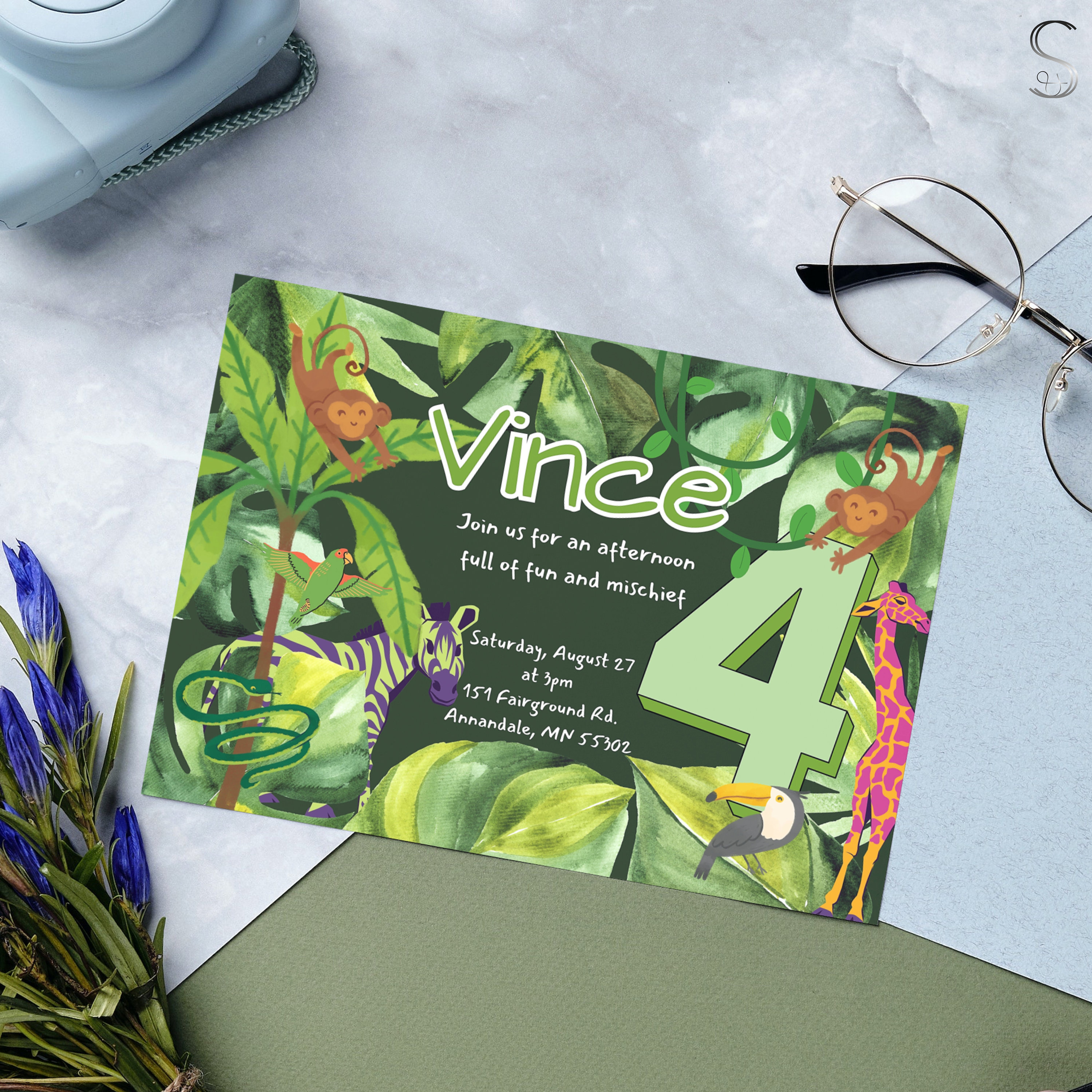 Digital Birthday Party Invitation for Child Birthday Party - Etsy