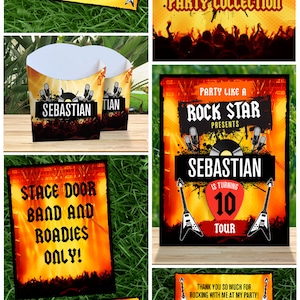 Rockstar Invitation & Party Decorations (classic) - INSTANT DOWNLOAD ...