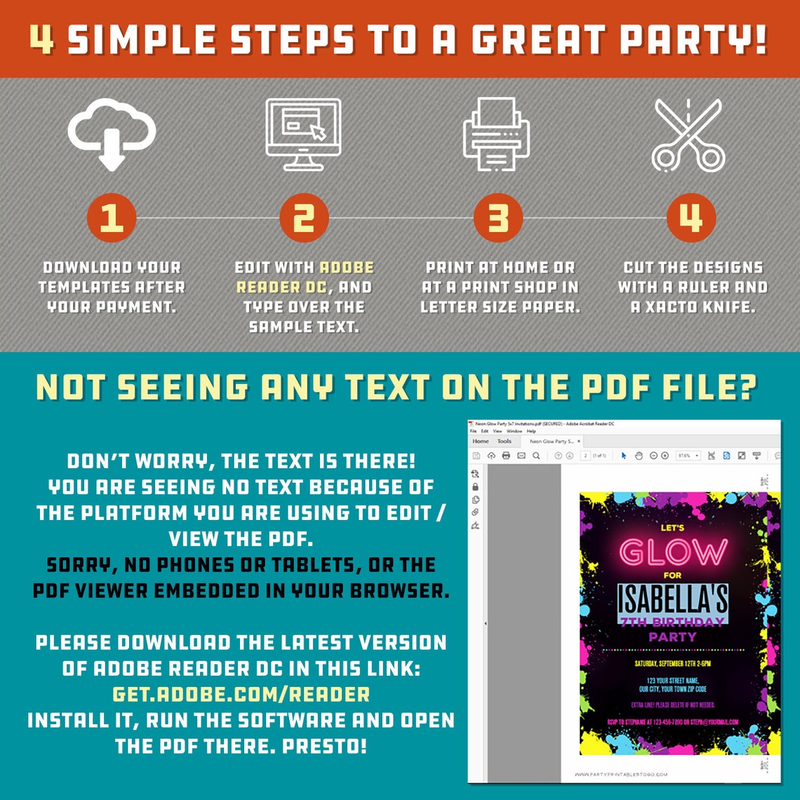 Rockstar Party Backstage Pass Printable Insert green - Etsy