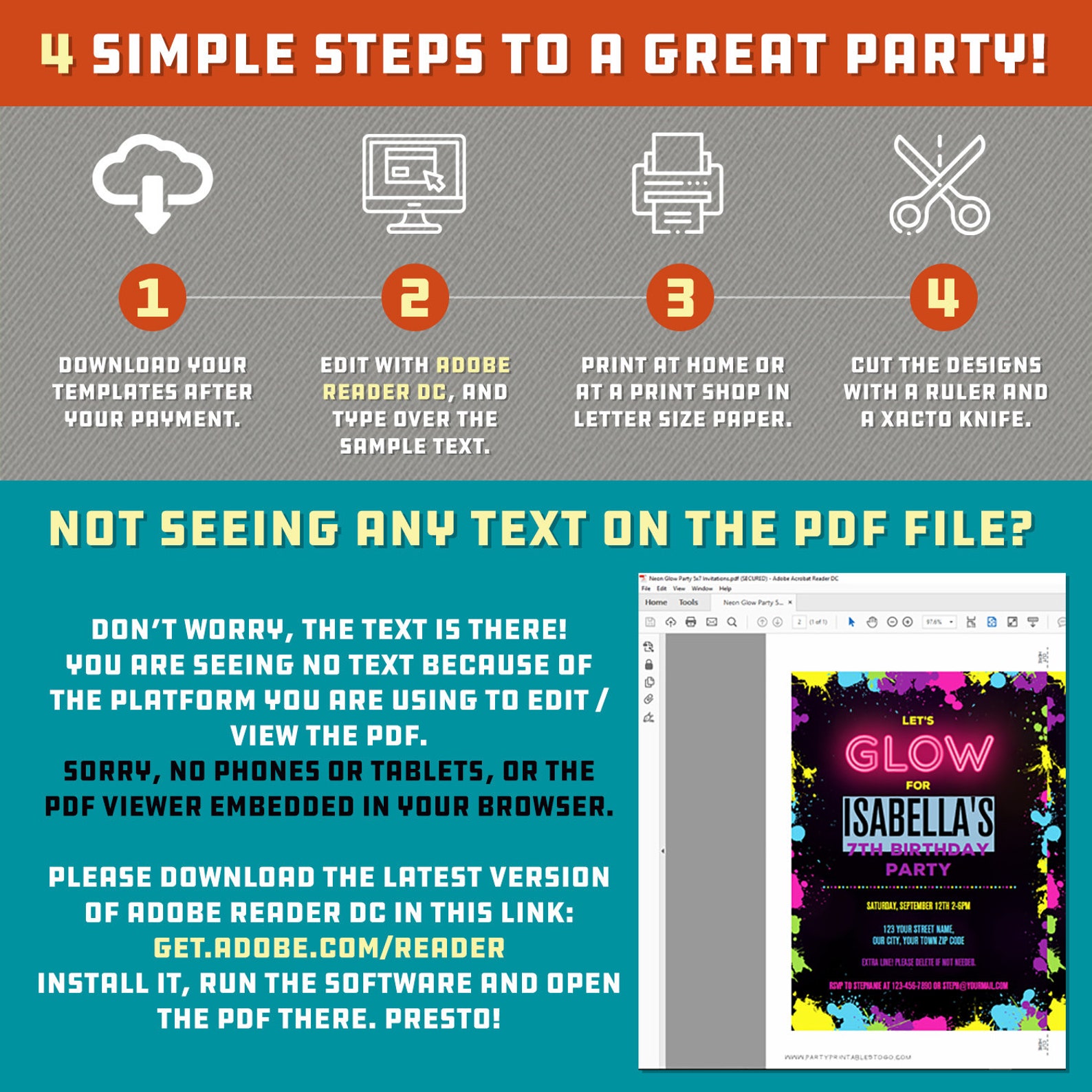 Rockstar Party Backstage Pass Printable Insert green - Etsy