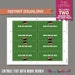 Football Tent Cards Football Party Place Cards Football - Etsy