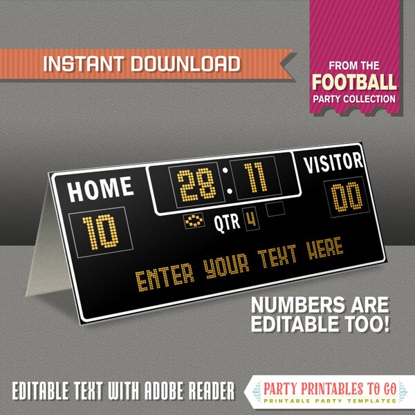 Football Scoreboard - Etsy